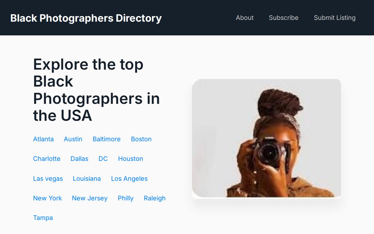 Black Photographers Directory